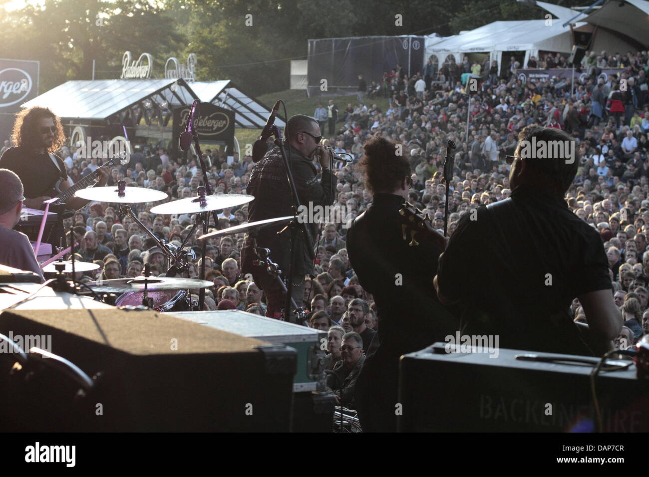 the Libanese rock band The Kordz perform in Dresden, Germany, 23 July 2011. Photo: Lutz Mueller ...