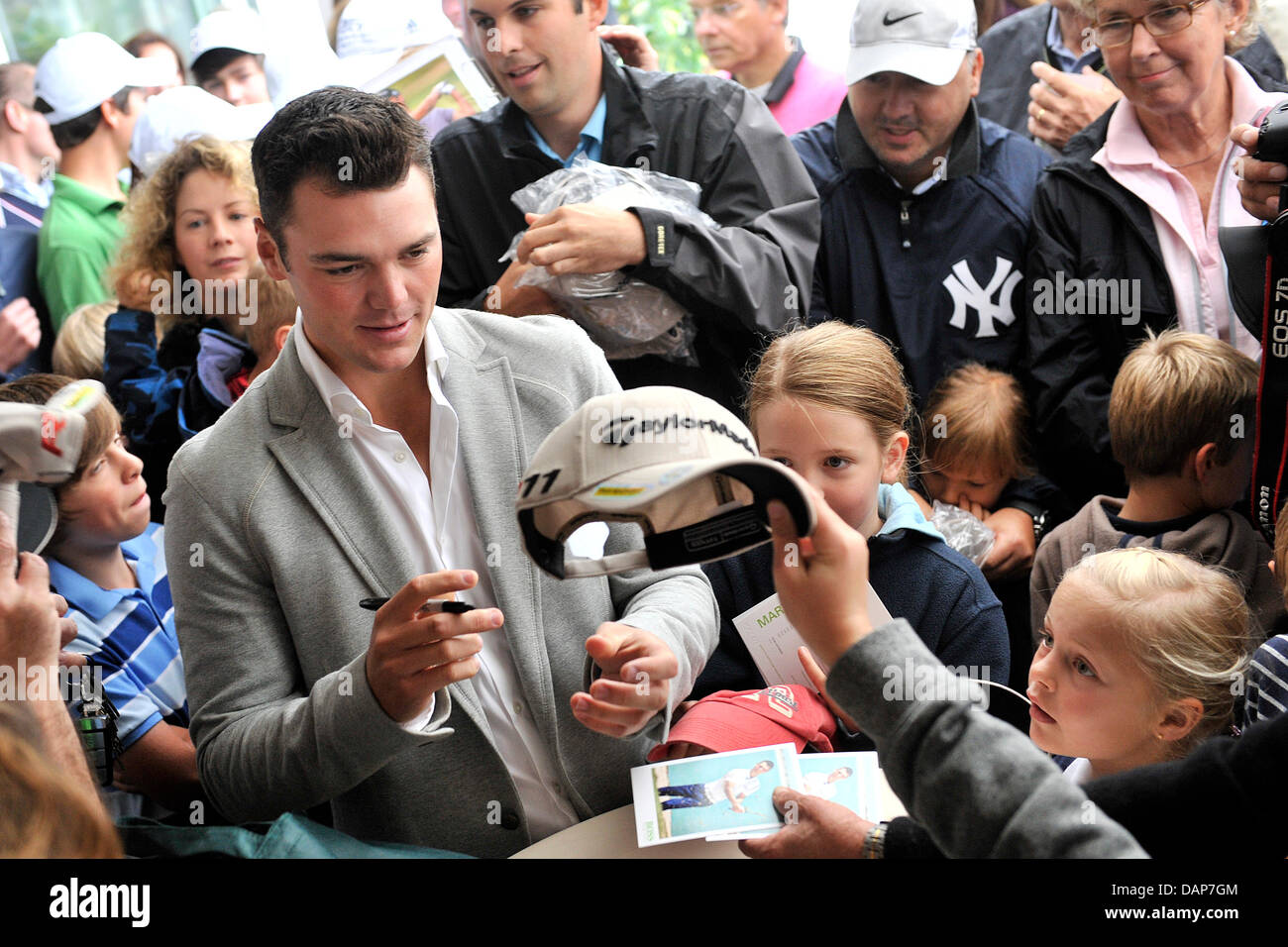 Golfer Marin Kaymer signs autographs at Golfclub Mettmann in Mettmann ...
