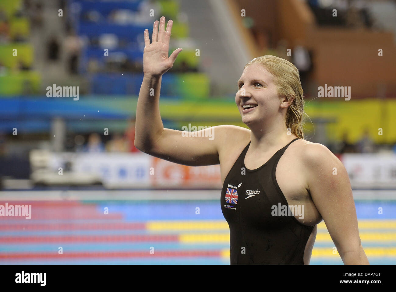 Swimmer Rebecca Adlington Of Great Briton Celebrates After Winning The 800m Freestyle Final At