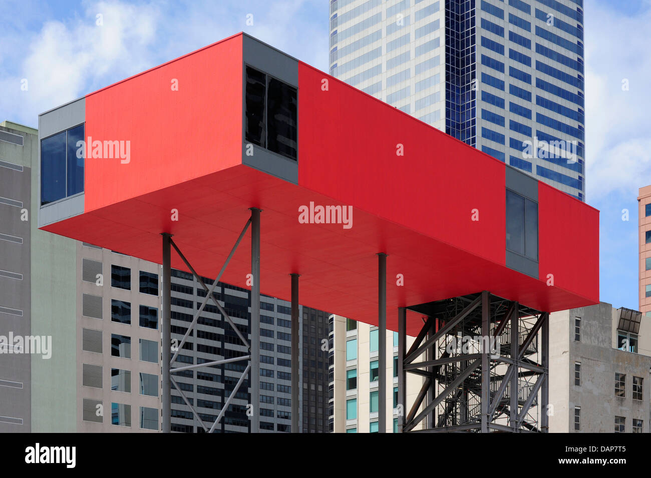Australia, Victoria, View of Red Box in Melbourne City Centre Stock ...