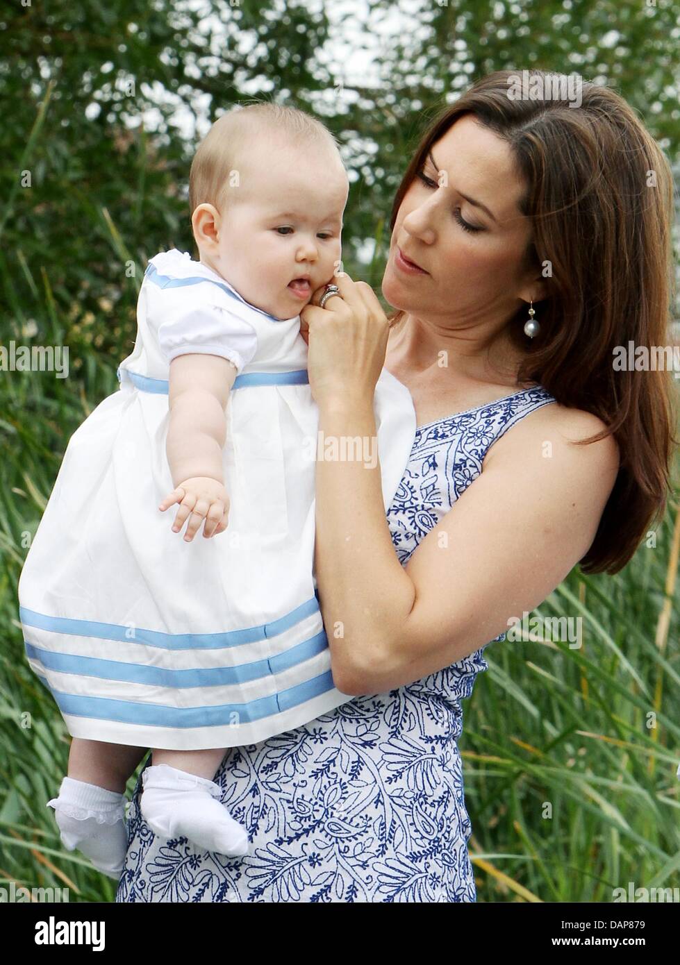 Danish Crown Princess Mary with Princess Josephine walk to the annual ...