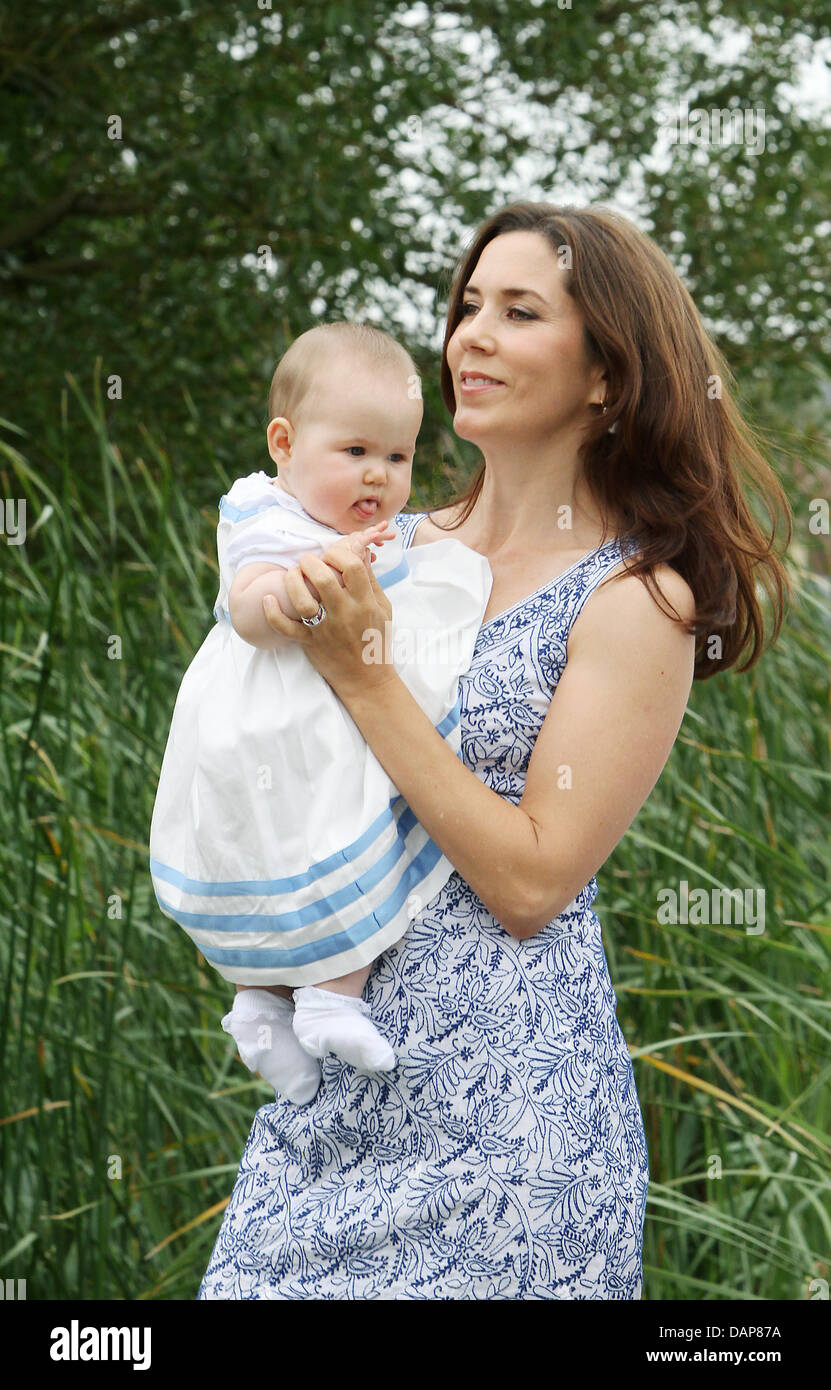 Danish Crown Princess Mary with Princess Josephine walk to the annual ...