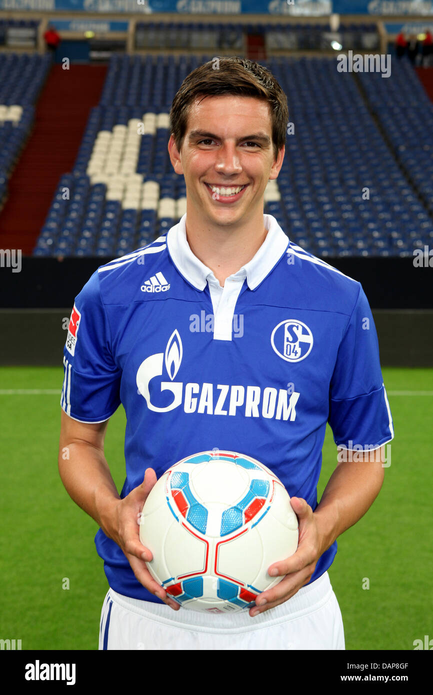 Schalke'sChristoph Moritz poses during a photo session of FC Schalke 04 ...