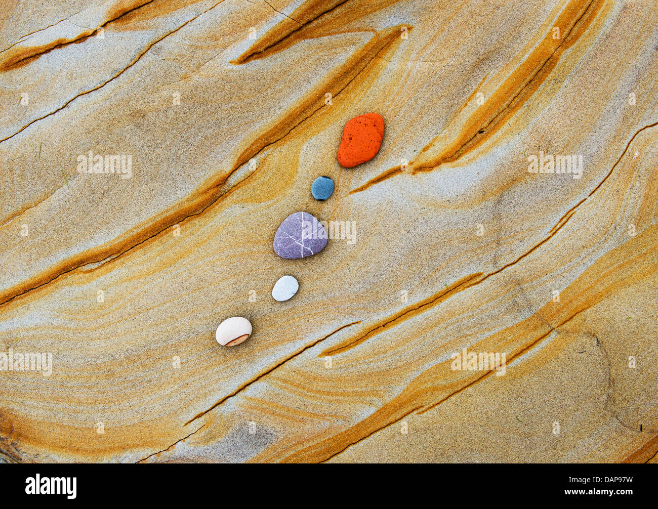 Pebbles rocks crack geology hi-res stock photography and images - Alamy
