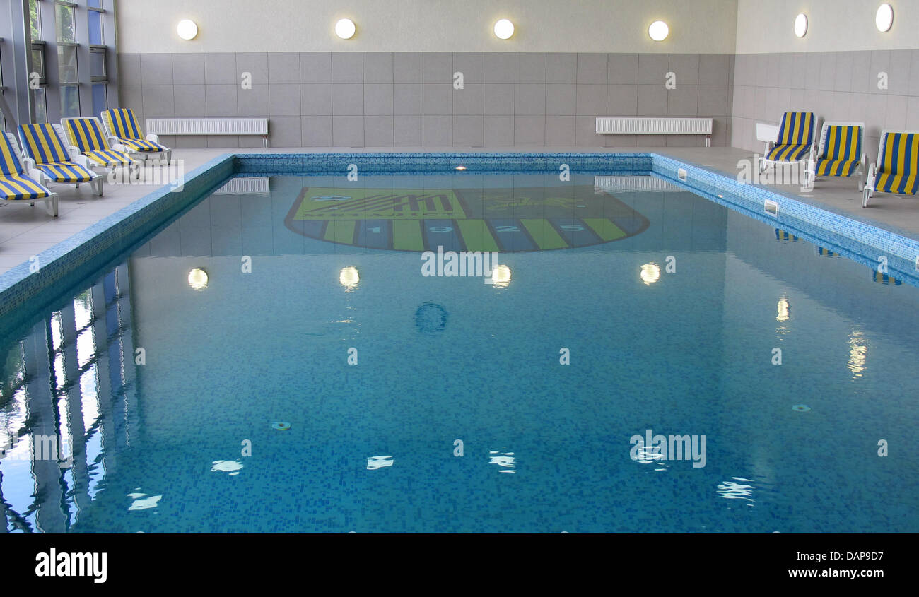 The swimming pool of Ukrainian soccer club FC Metalist Kharkiv is ...