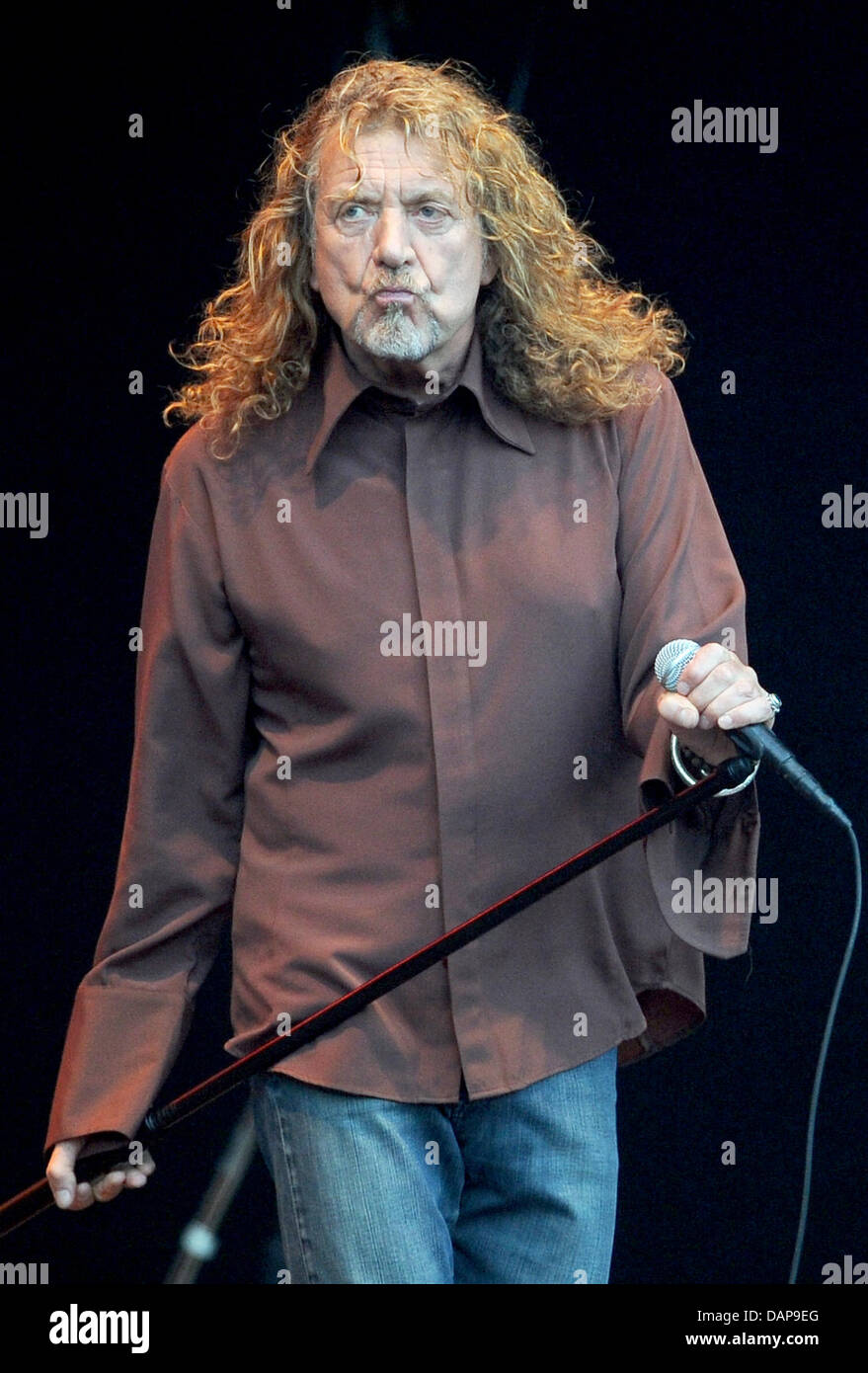 British musician Robert Plant gives his only concert in Germany this ...