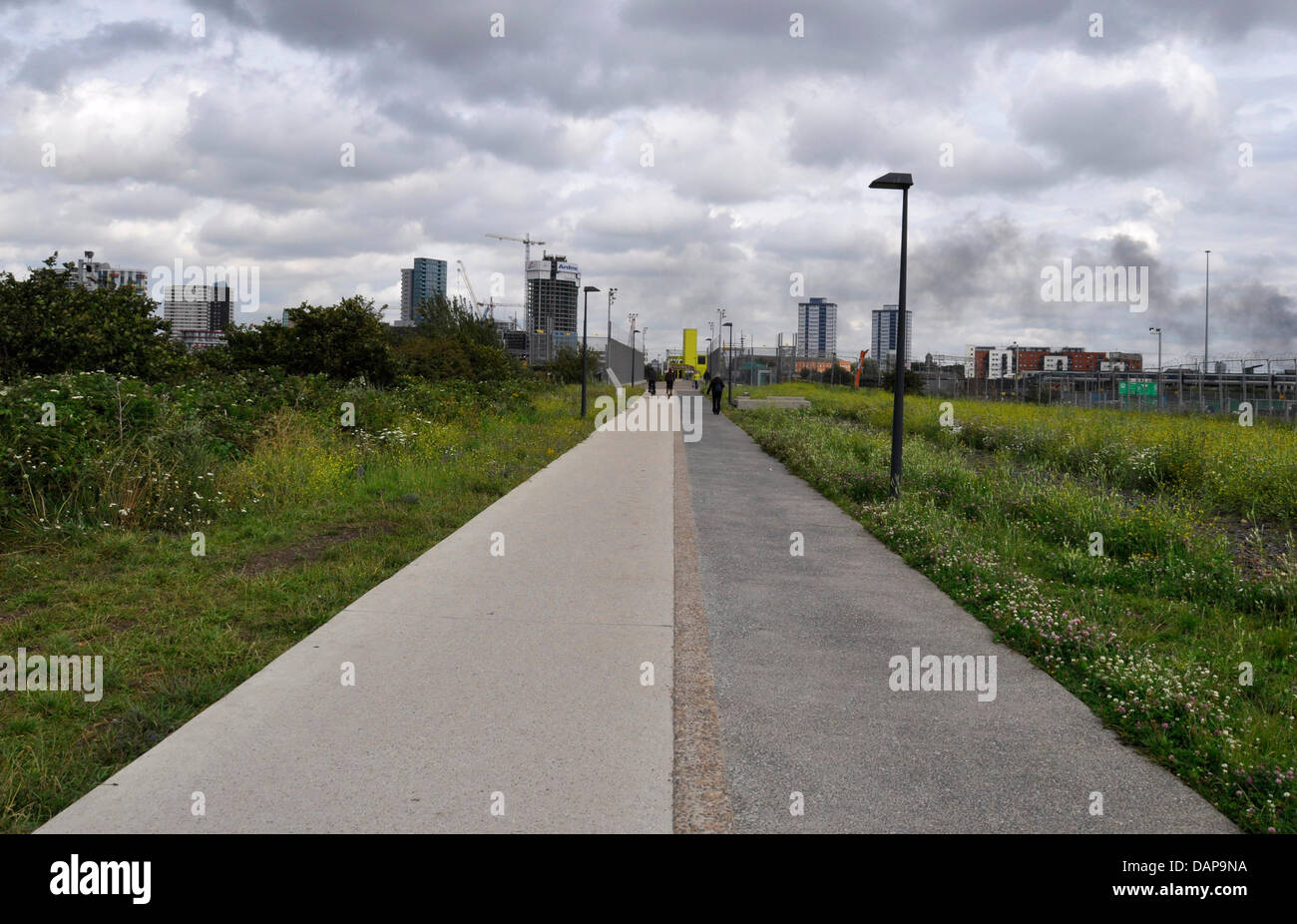 The Greenway, a path for pedestrians and cyclists, is pictured in ...