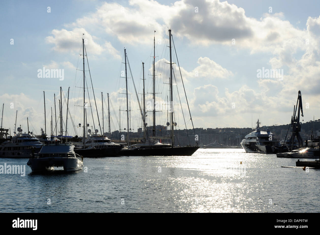 Spain, Mallorca, Palma, Sailing boat in harbour Stock Photo - Alamy