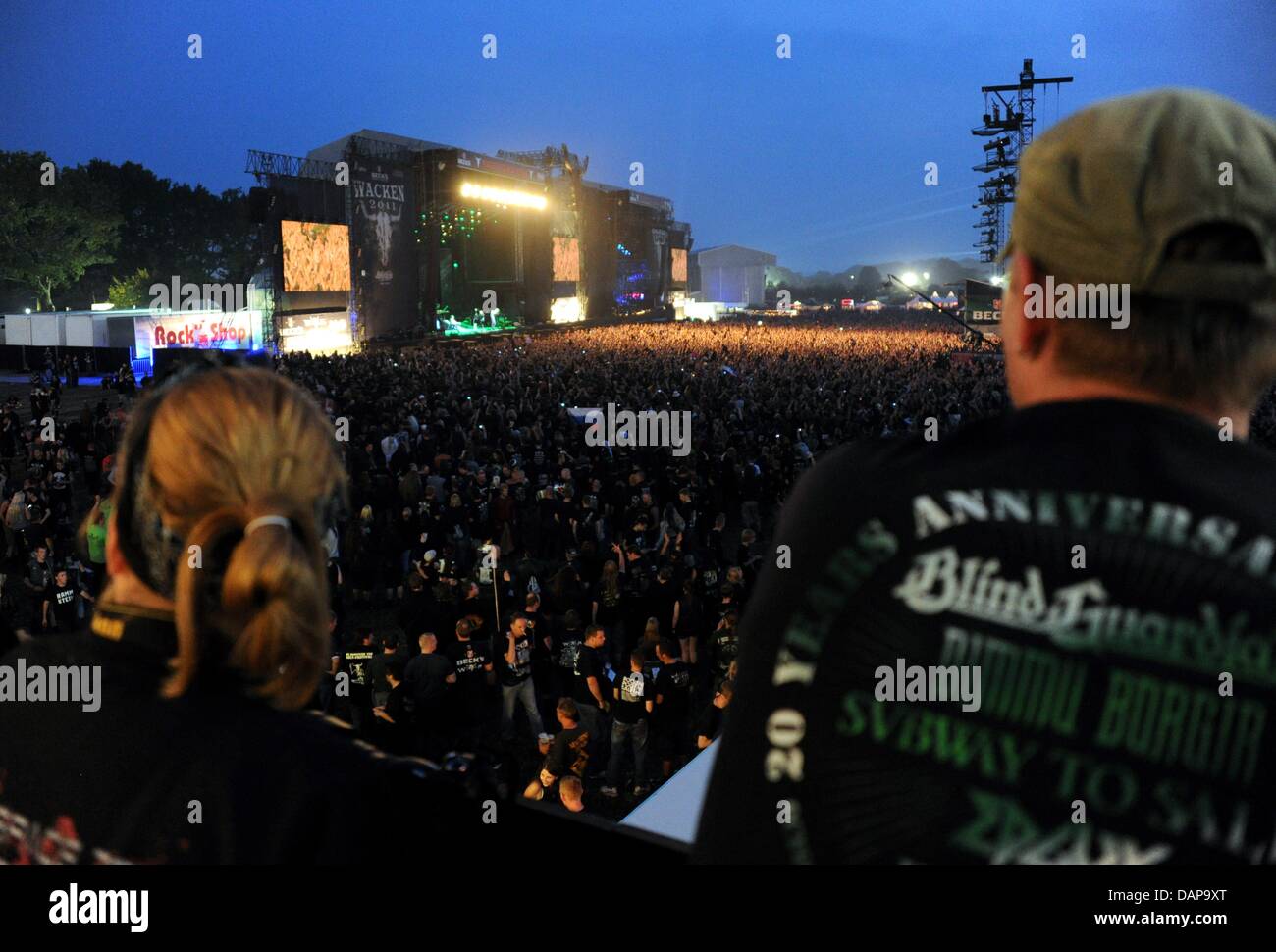 Heavy metal fans stand in hi-res stock photography and images - Alamy