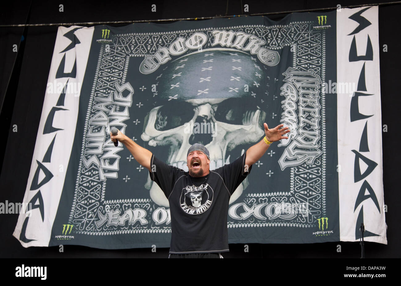 Mike Muir, singer of the American band Suicidal Tendencies, performs at ...