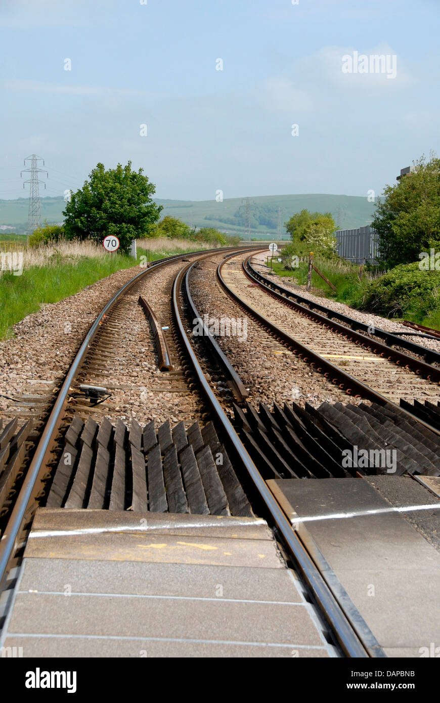 Rural railway line hi-res stock photography and images - Alamy