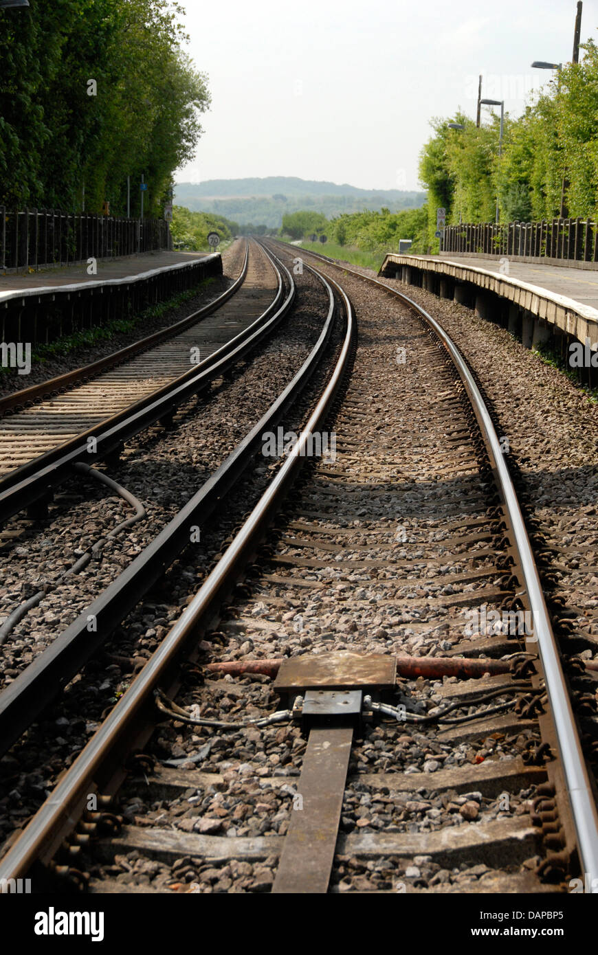 Rural railway lines in Sussex England UK Stock Photo - Alamy