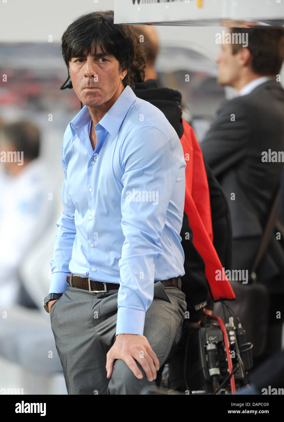 German national coach Joachim Loew is seen prior to the friendly match ...