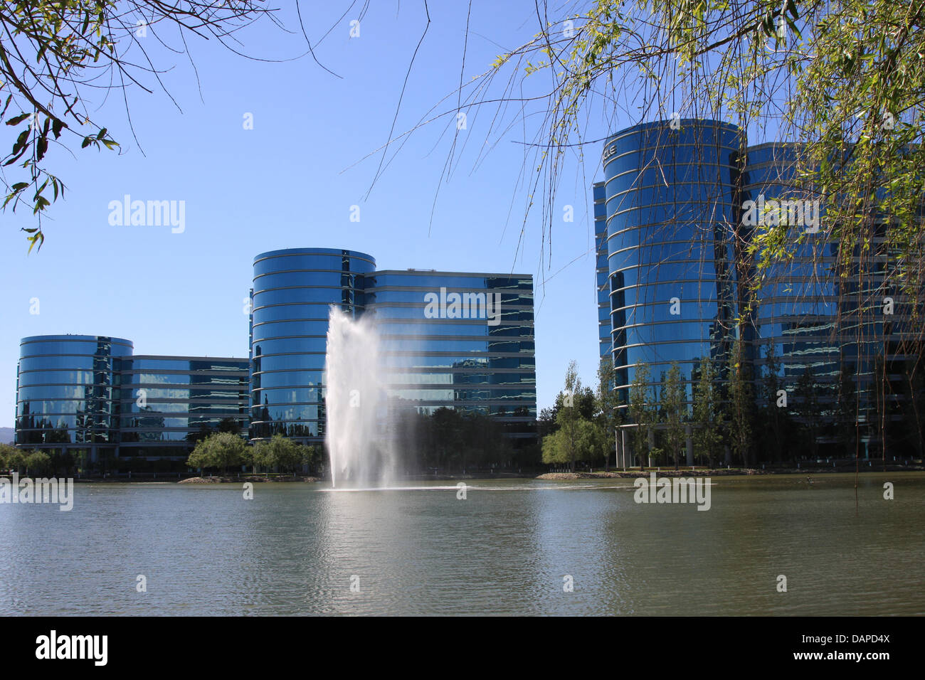 The headquarters of the software company Oracle is seen in Redwood ...
