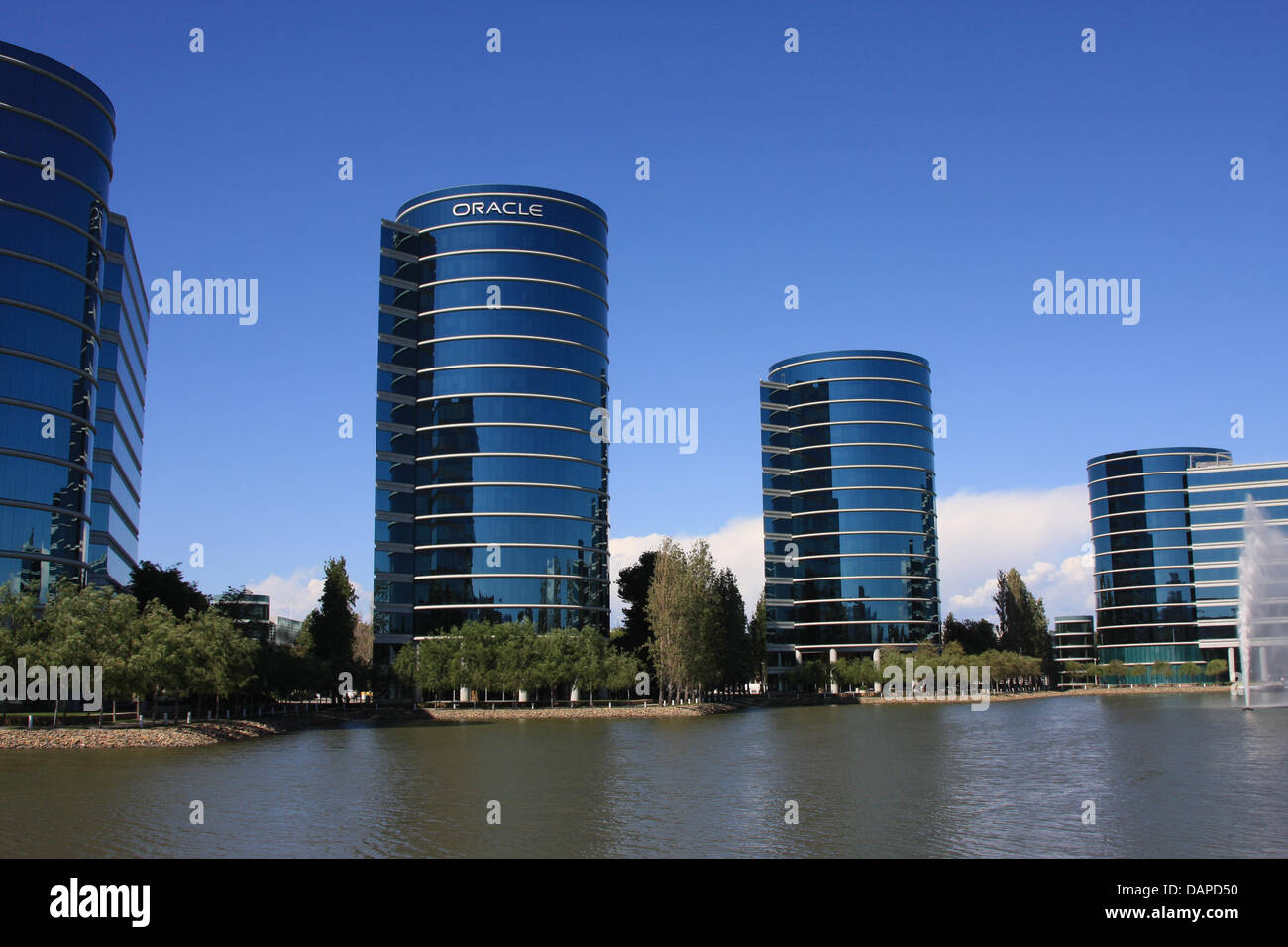 The headquarters of the software company Oracle is seen in Redwood ...