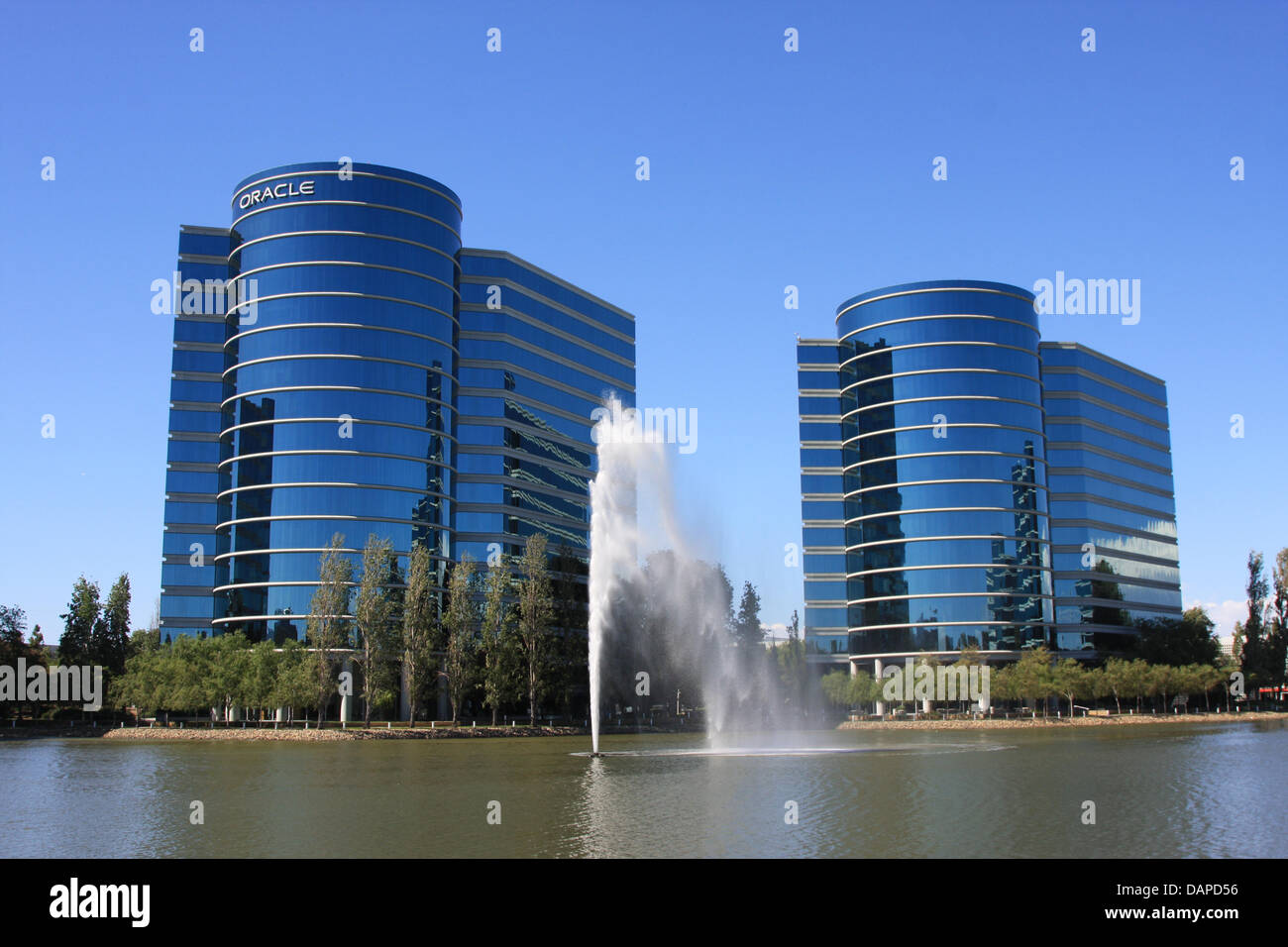 The headquarters of the software company Oracle is seen in Redwood ...