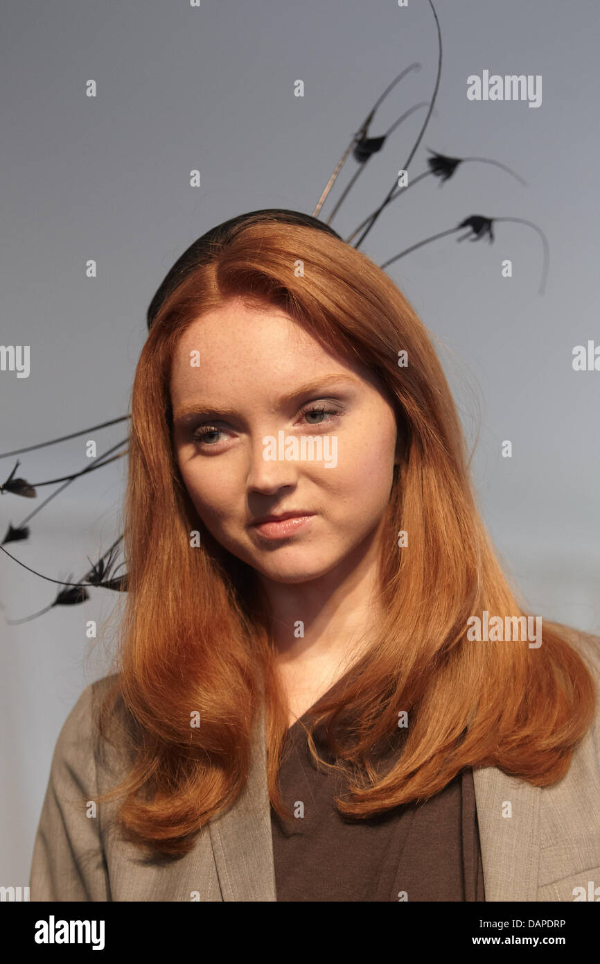British model Lily Cole poses at the official presentation of the ...