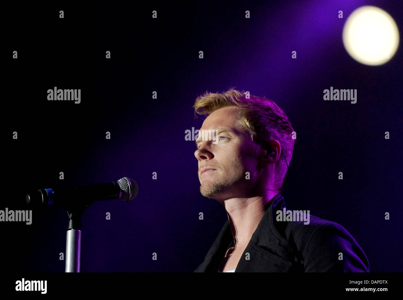 Irish singer Ronan Keating performs on stage at the summer festival of ...