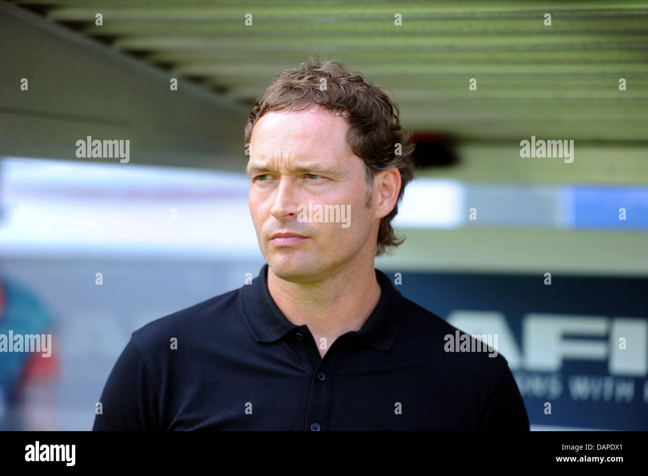 Freigurg's head coach Marcus Sorg is pictured prior to the Bundesliga ...