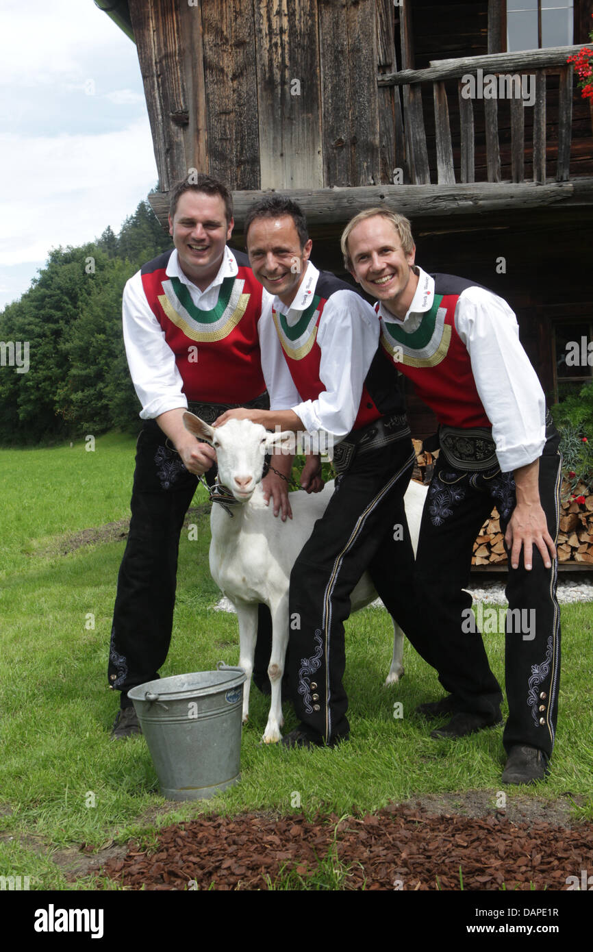 The music band 'Die Jungen Zillertaler' (The young Zillertalers ...