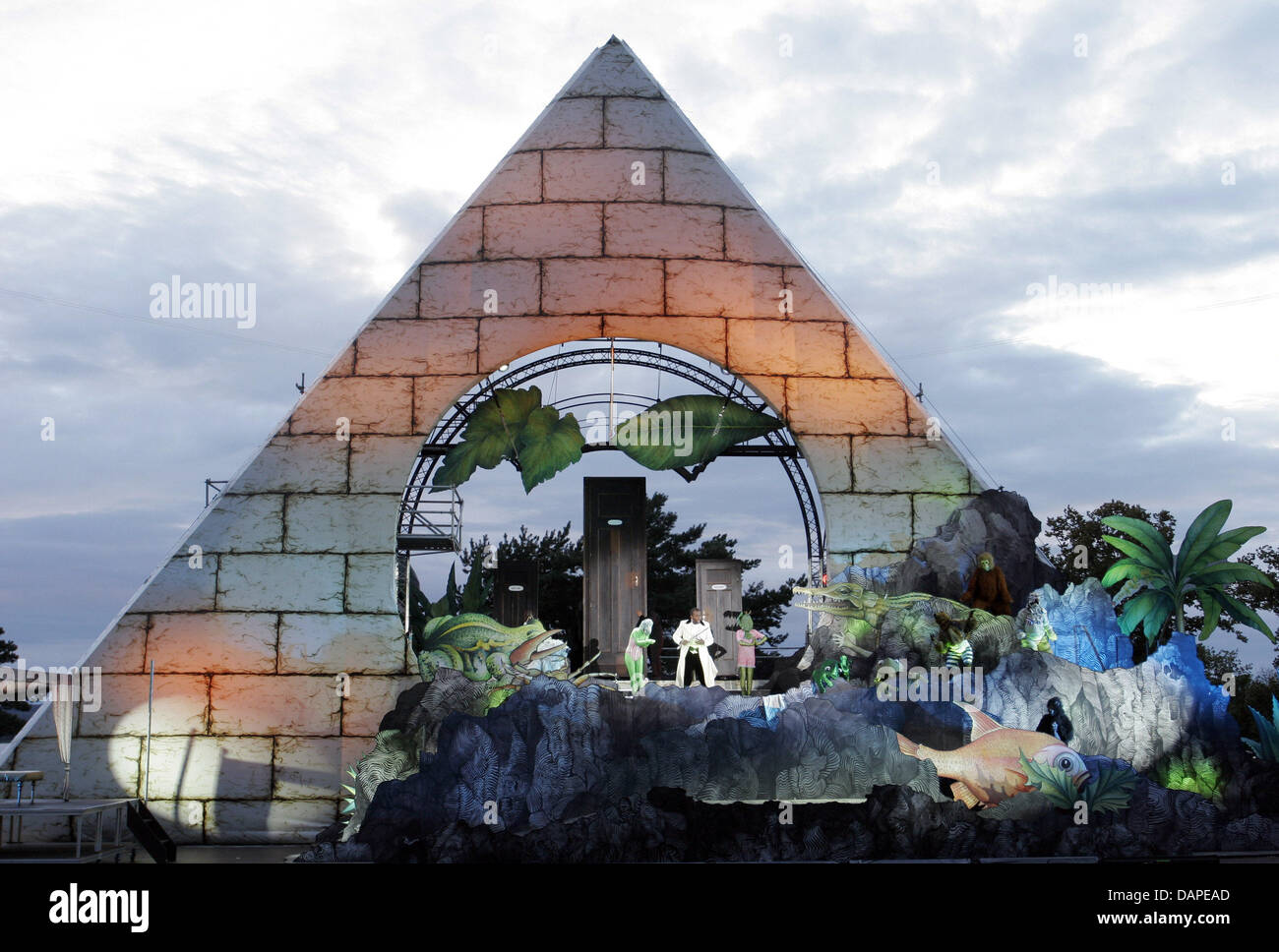 Musa Nkuna (M) performs as the Tamino during rehearsal for the 'Magic ...