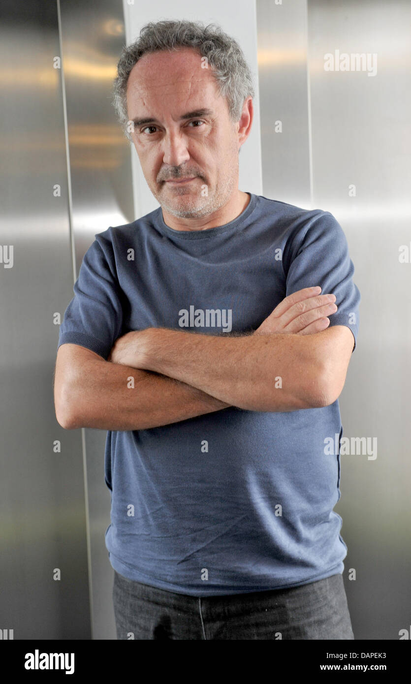 Spanish 3-star chef Ferran Adria poses at Hotel Gat Point Charlie in ...
