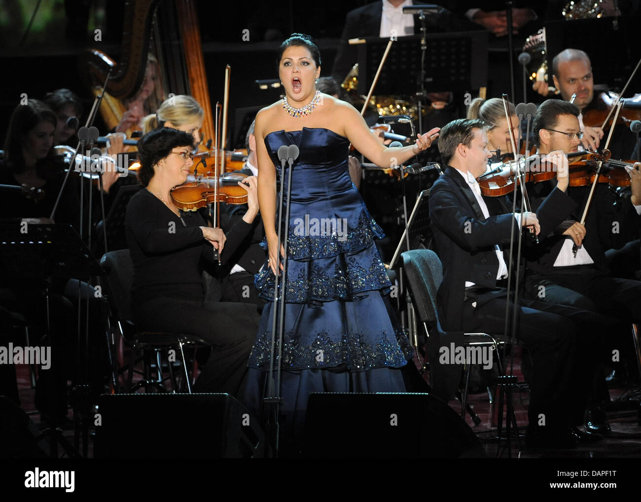 Soprano singer Anna Netrebko performs at the 'Stars Summit ...