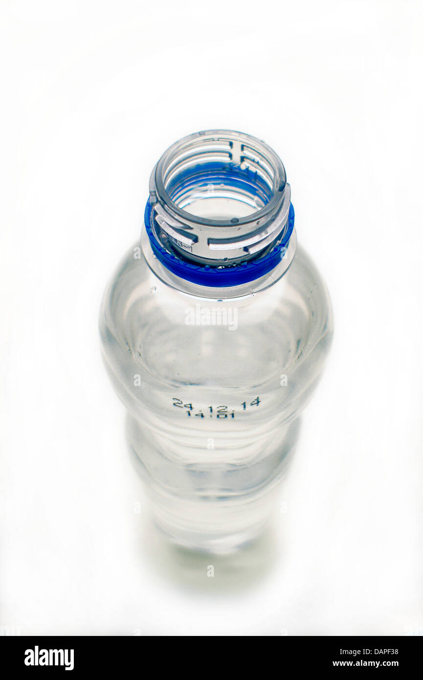 small bottle of drinking water on a white background cut out Stock ...