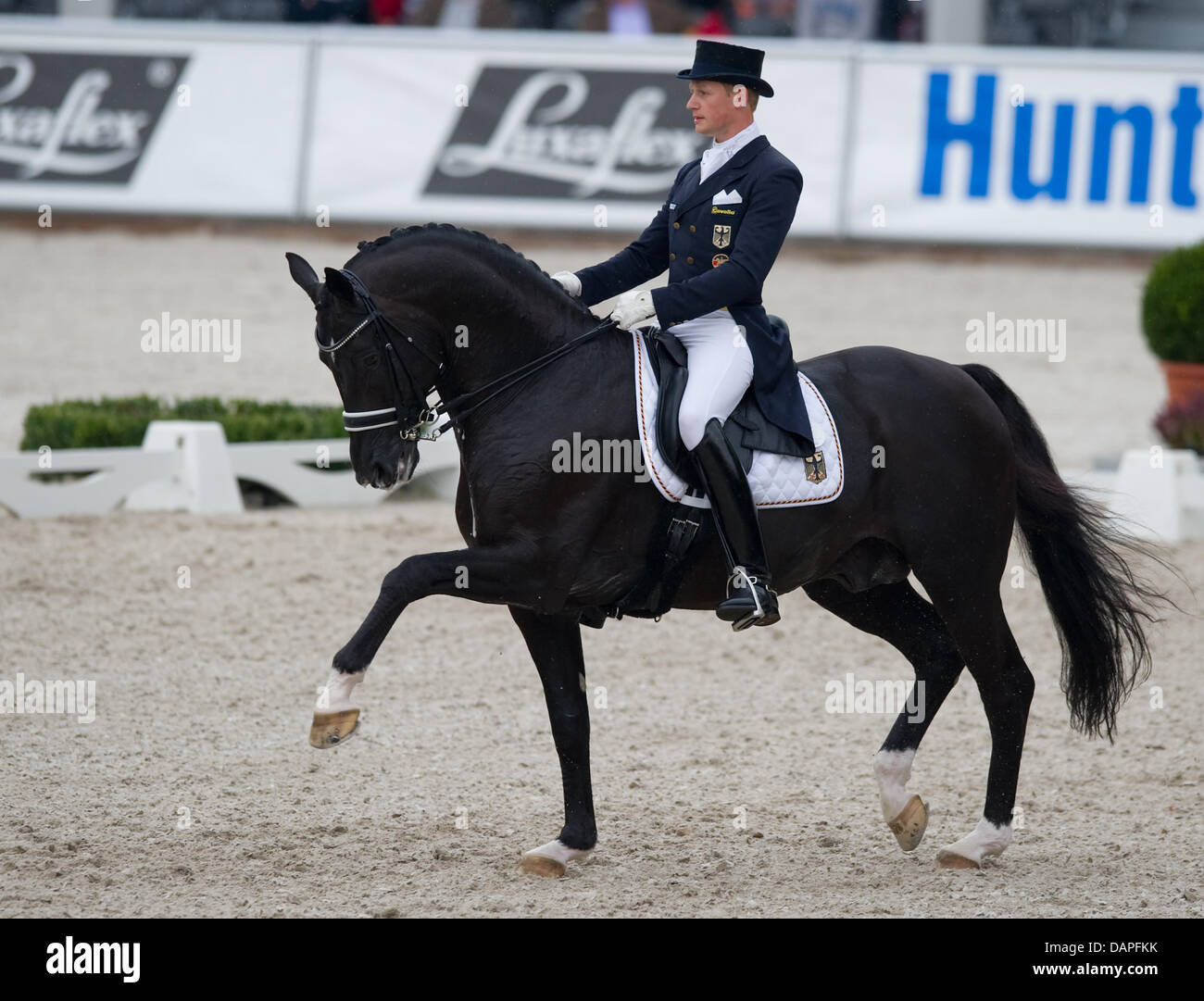 German dressage rider Matthias Alexander Rath rides his horse Totilas ...