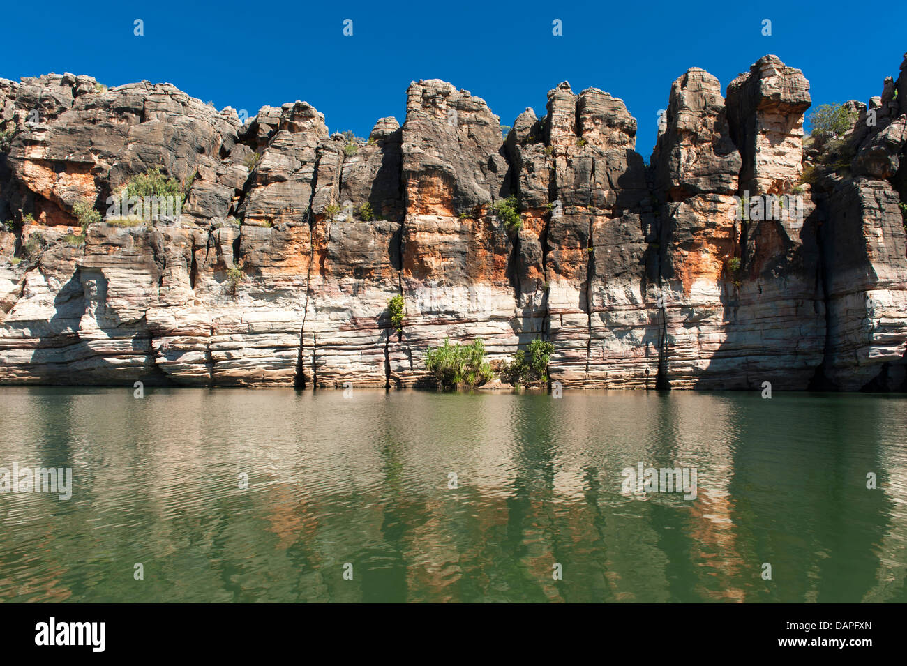 The Devonian limestone cliffs of Geilki Gorge, formed by the Fitzroy ...