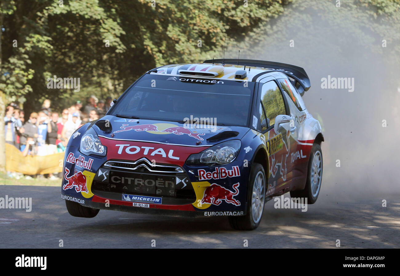 French rallye driver Sebastien Ogier (France) and his co-pilot Julien ...