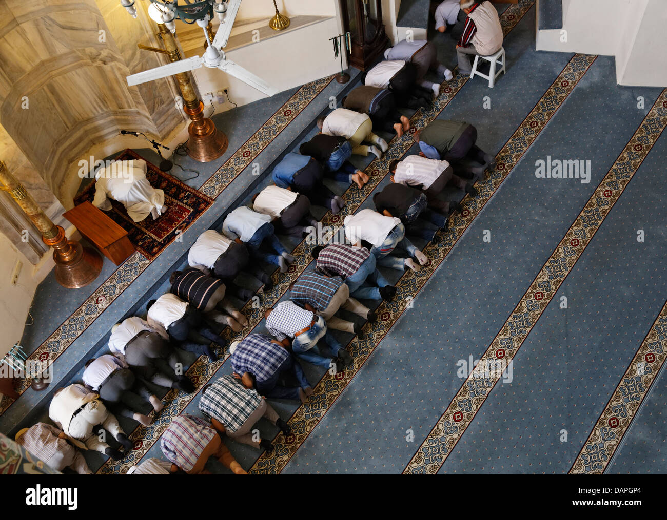Europe, Turkey, Istanbul, People praying in Little Hagia Sophia Stock ...