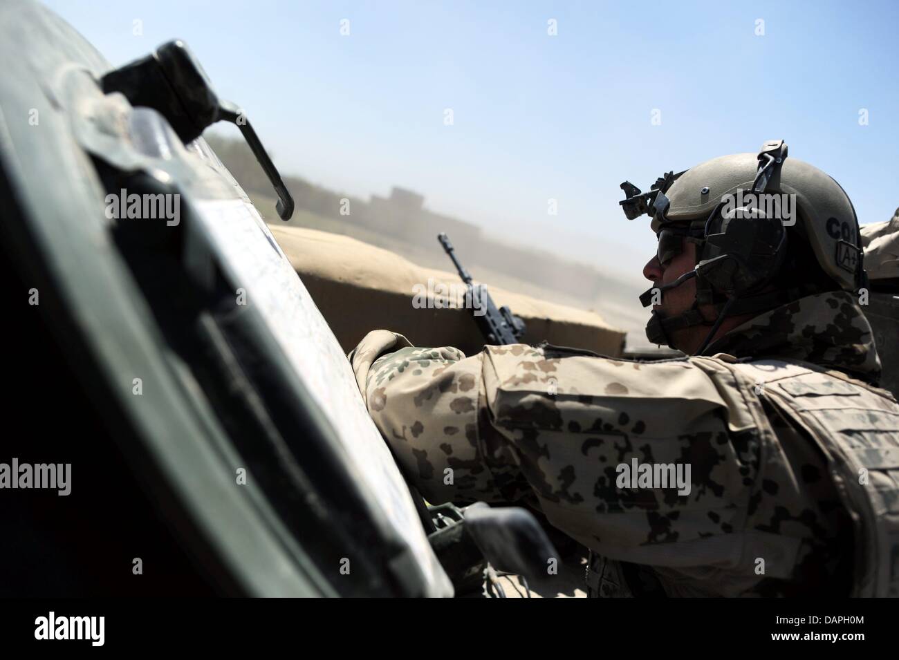 Bundeswehr soldier patrol with members of the Local Security Forces in ...