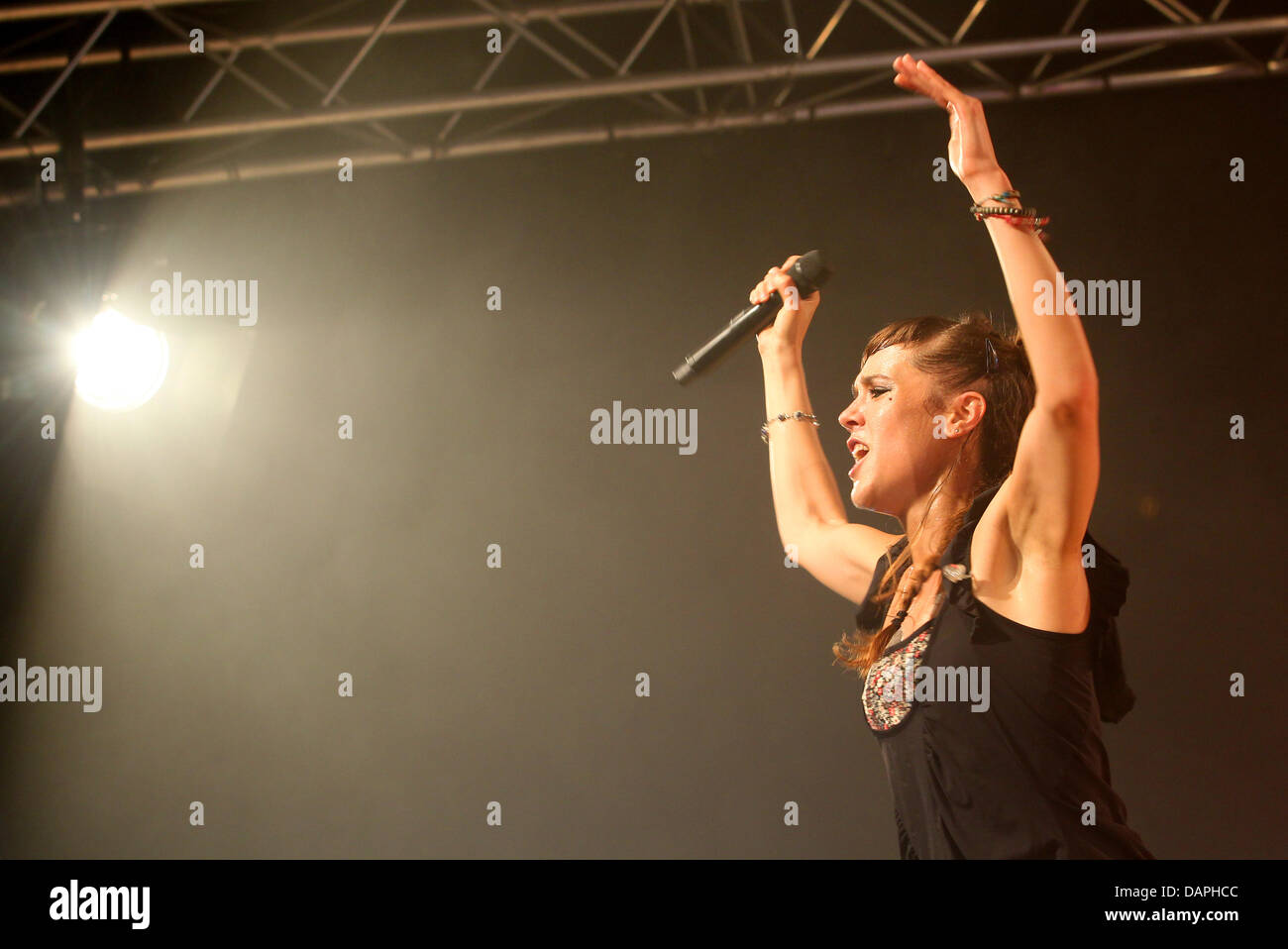 The French singer Zaz, whose real name is Isabelle Geffroy, performs at ...