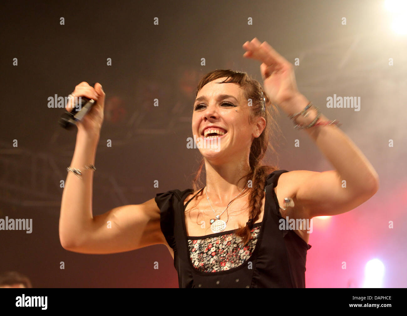 The French singer Zaz, whose real name is Isabelle Geffroy, performs at ...