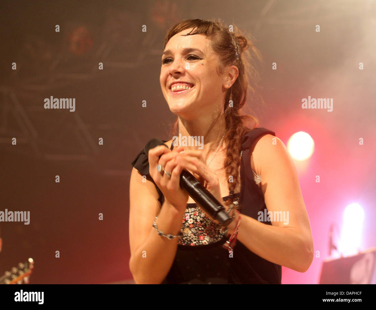 The French singer Zaz, whose real name is Isabelle Geffroy, performs at ...