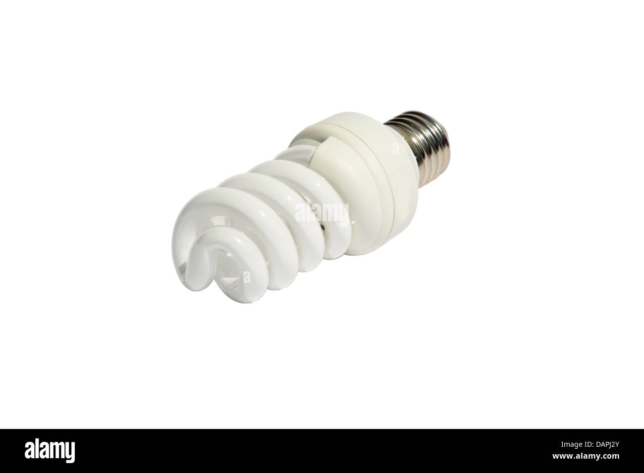 Energy saving lamp isolated on white background Stock Photo - Alamy