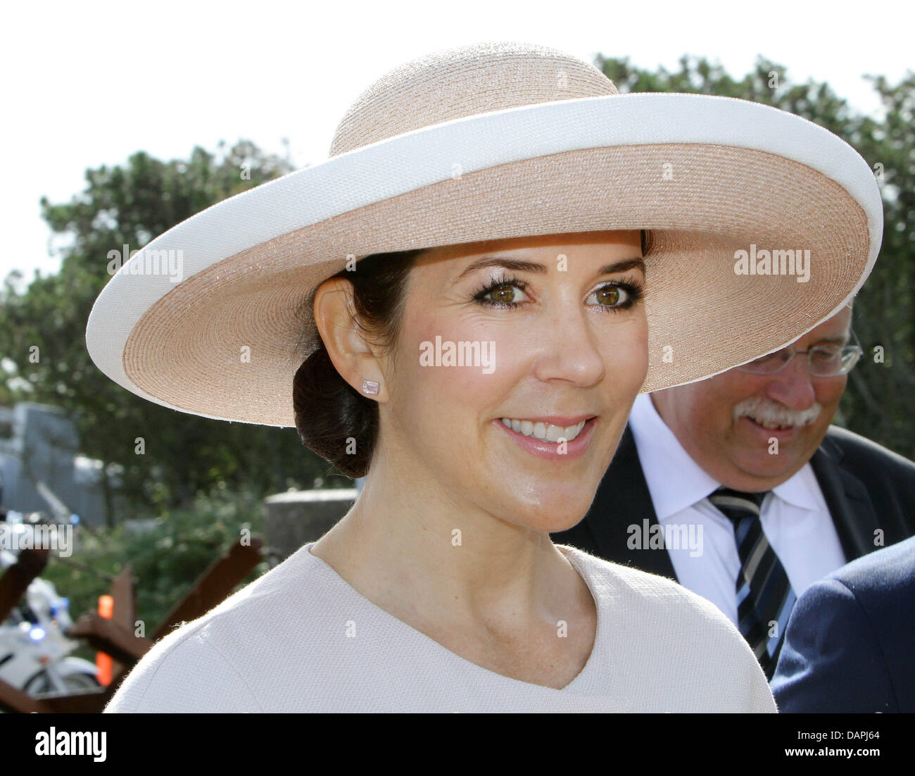 Danish Crown Princess Mary arrives in Hanstholm, Denmark, 23 August ...