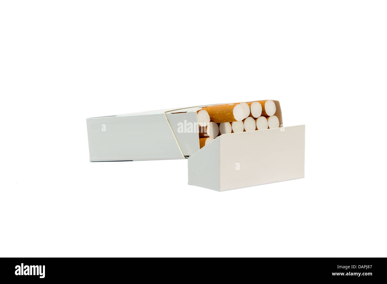 Cigarette Pack isolated on white background Stock Photo - Alamy