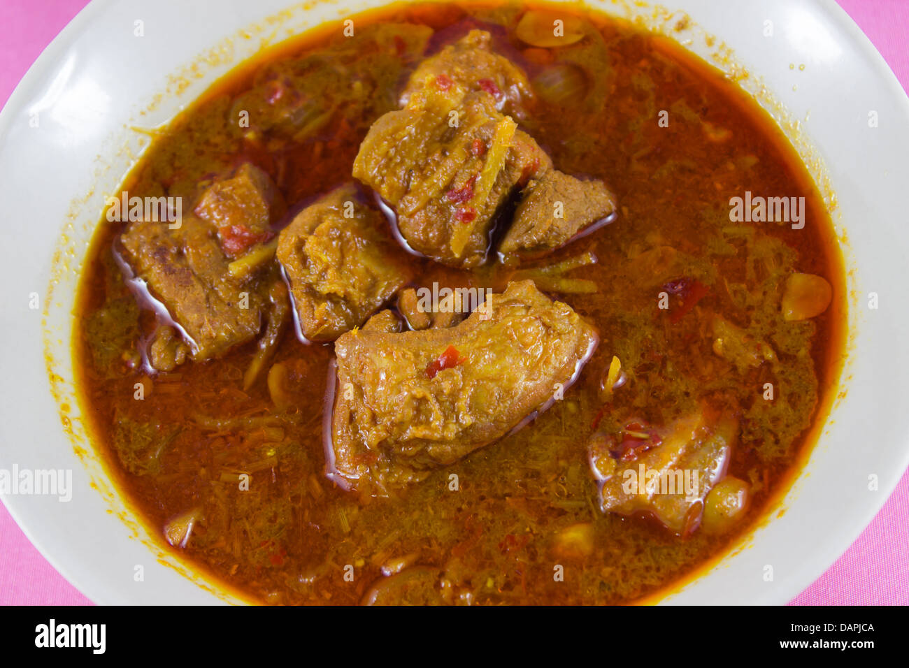 Gang Hang Lay traditional Burmese pork curry with ginger Stock Photo ...