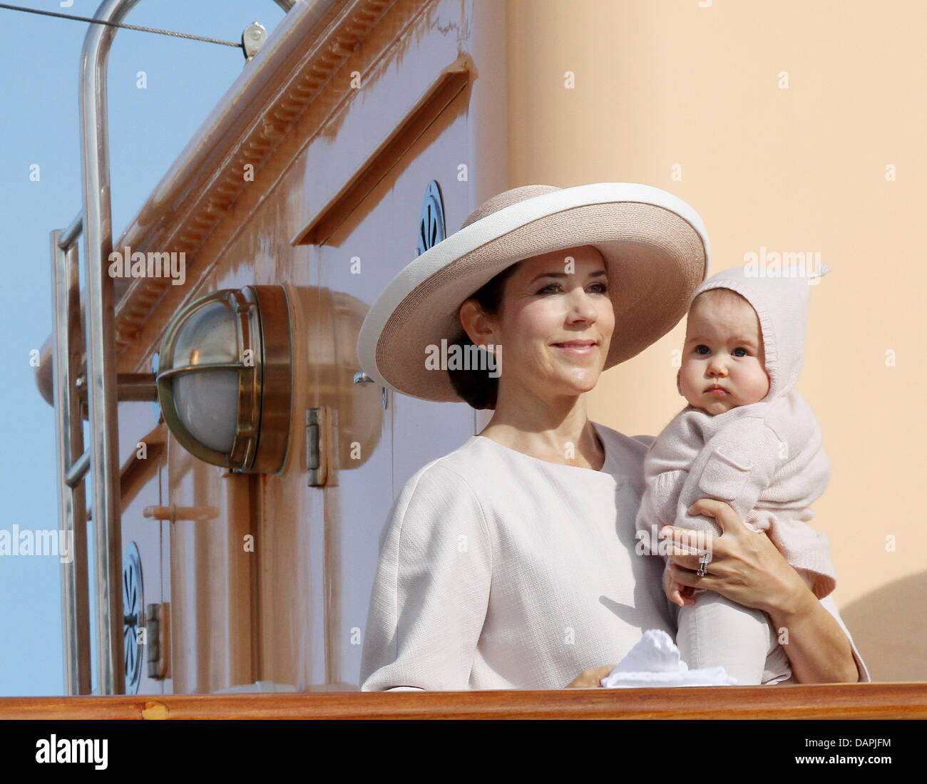 Danish Crown Princess Mary with her daughter Princess Josephine on the ...