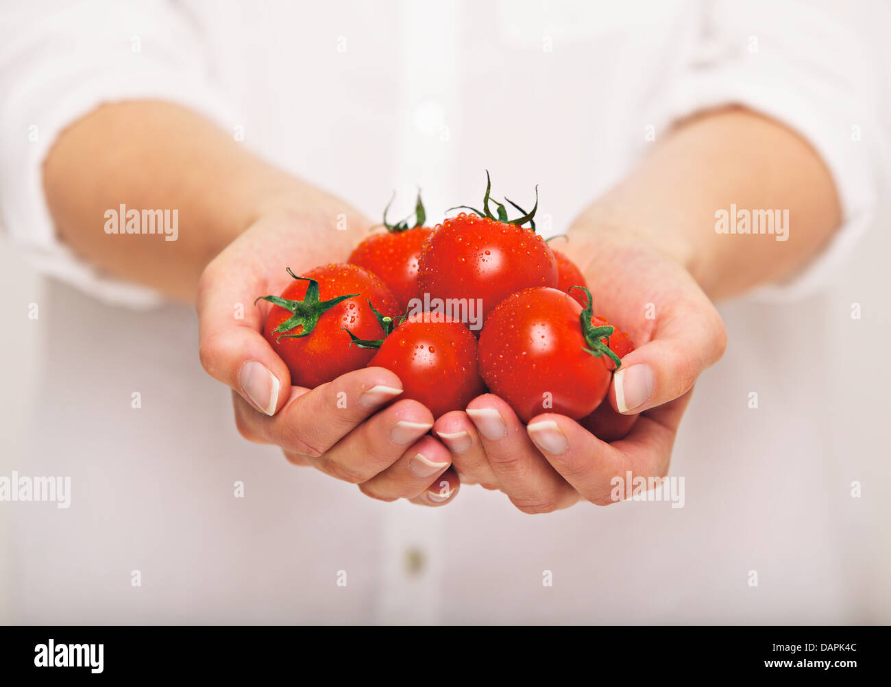 Female hands holding fresh tasty hi-res stock photography and images ...