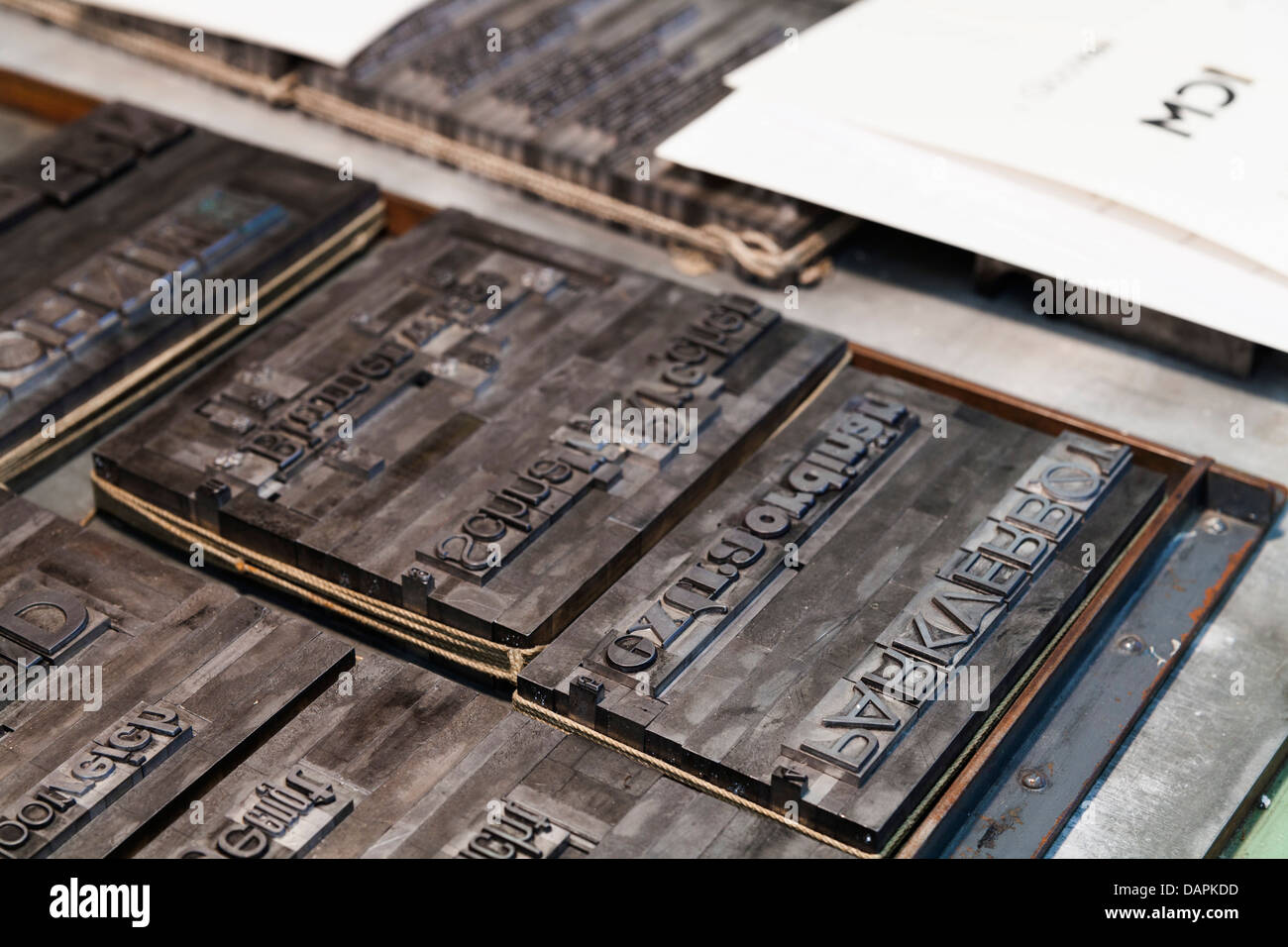 Typesetting image hi-res stock photography and images - Alamy