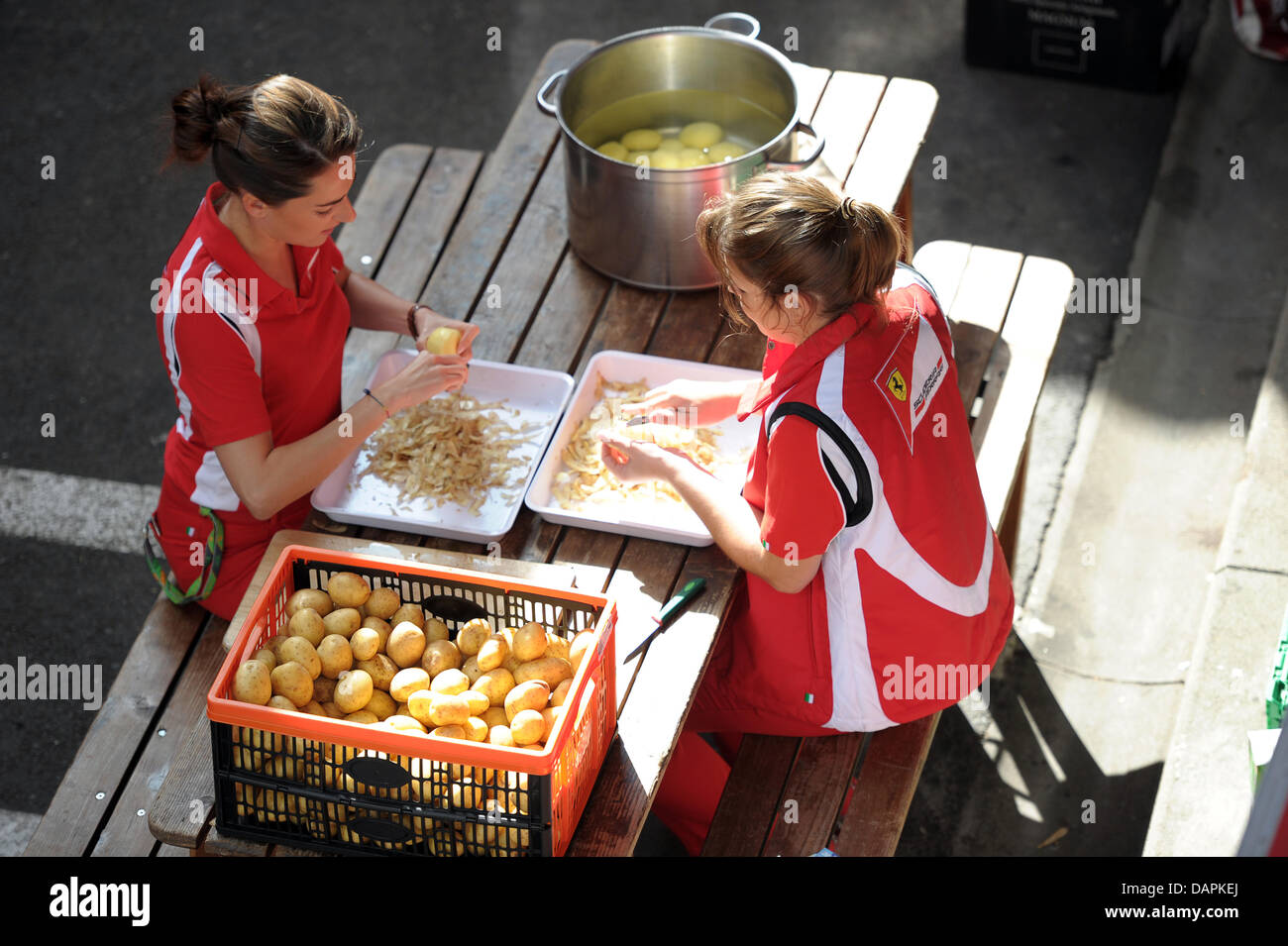 Ferrari formula one hospitality team hi-res stock photography and ...