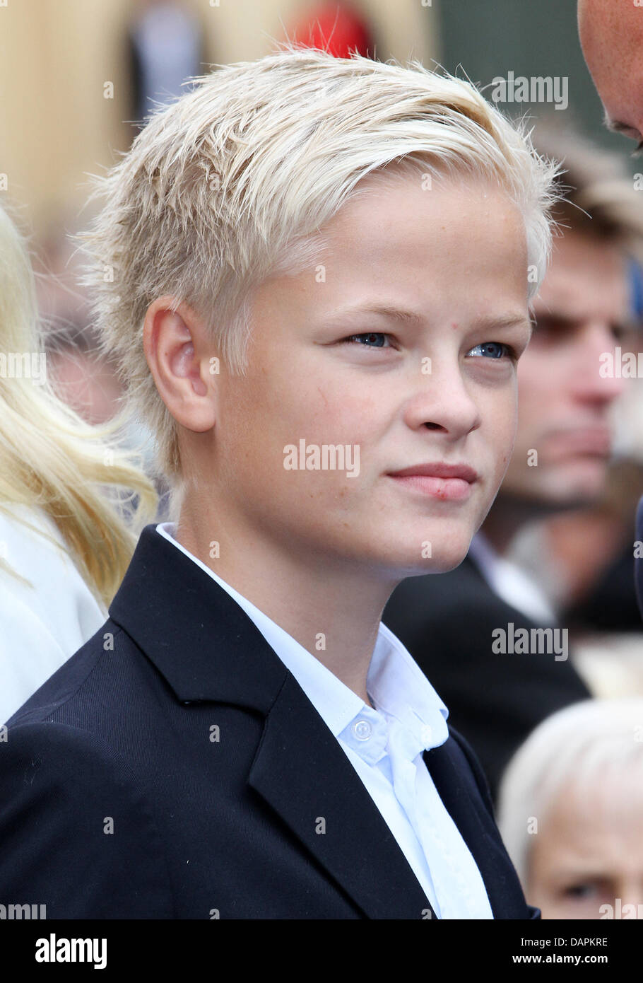 Norwegian Crown Princess Mette-Marit's son Marius attends the ...