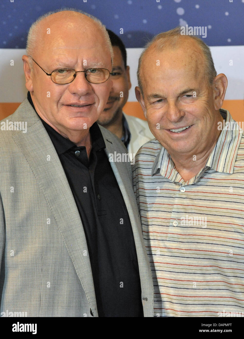 Boxing promoters Klaus-Peter Kohl (L) and Wilfried Sauerland pose ...