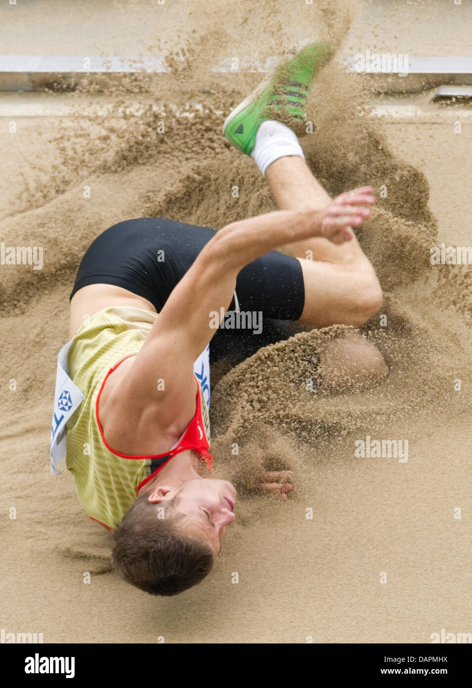 Rico Freimuth of Germany competes in the Long Jump event of the ...
