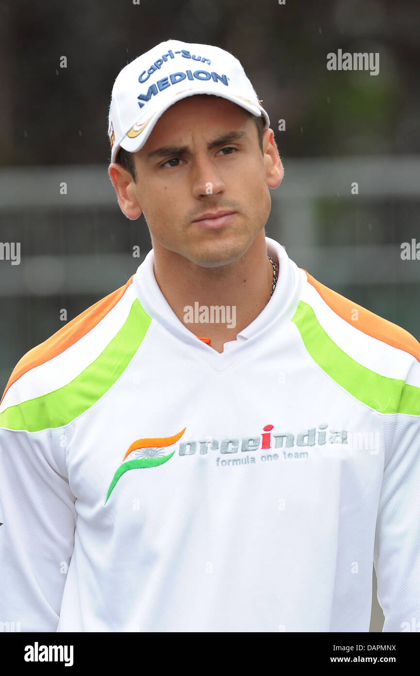 German Formula One driver Adrian Sutil of Force India arrives the ...