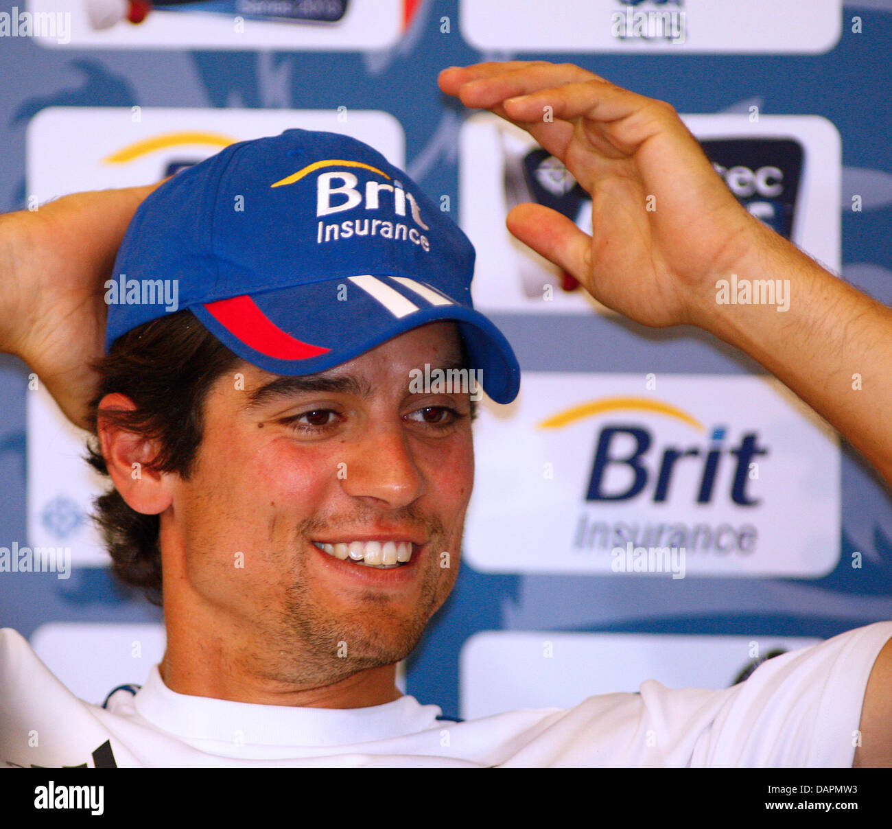 London, UK. 17th July, 2013. England's captain Alastair Cook's press ...