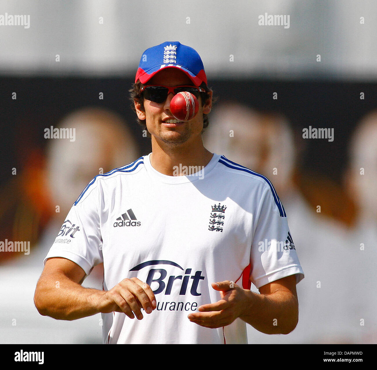 London, UK. 17th July, 2013. Alastair Cook during the England team net ...